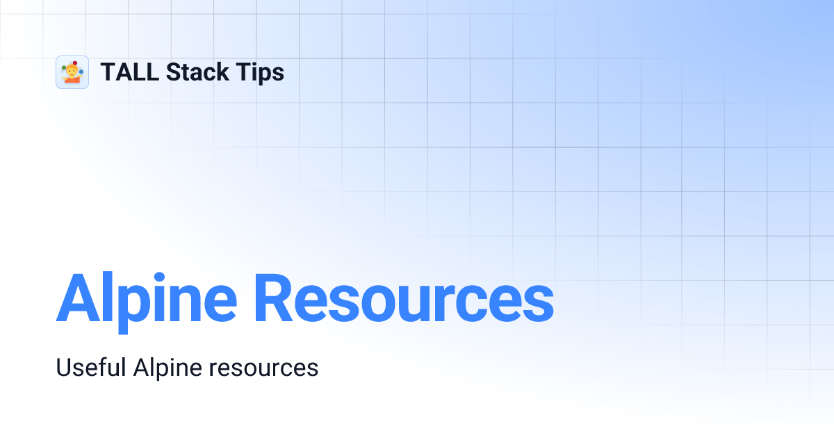 Alpine Resources | TALL Stack Tips